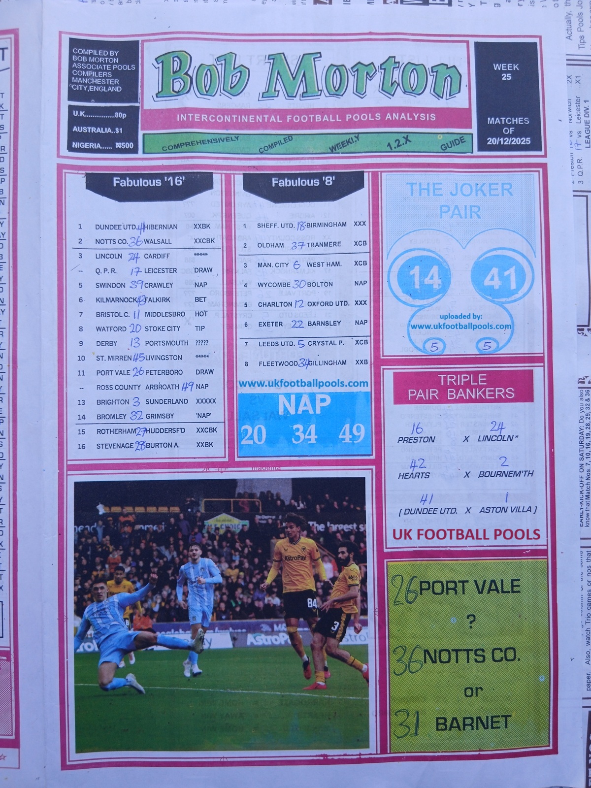 Current Week 25 Pool RSK Papers 2025: Capital Int'l, Soccer 'X ...